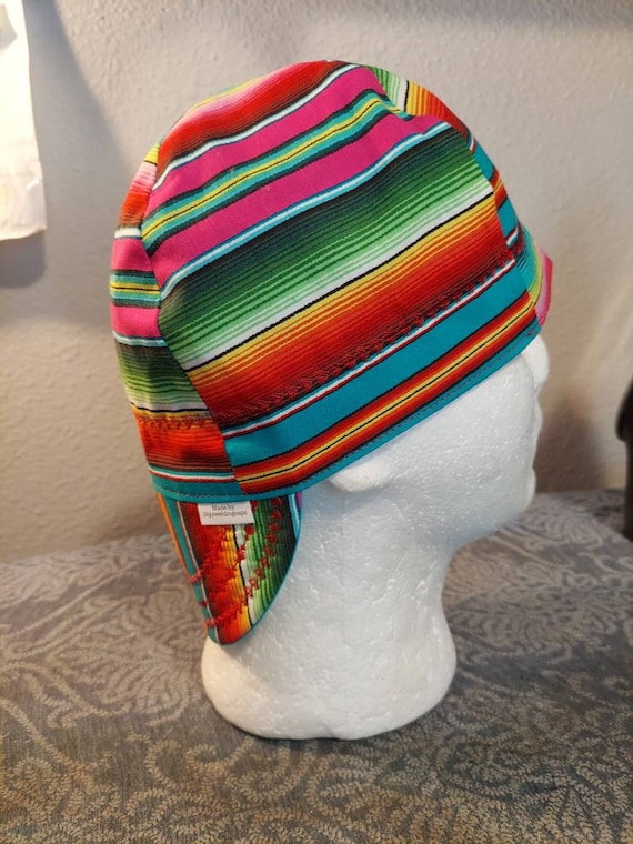 Reversible Mexican Sarape Print Welding Cap Fitters Cap. One - Etsy