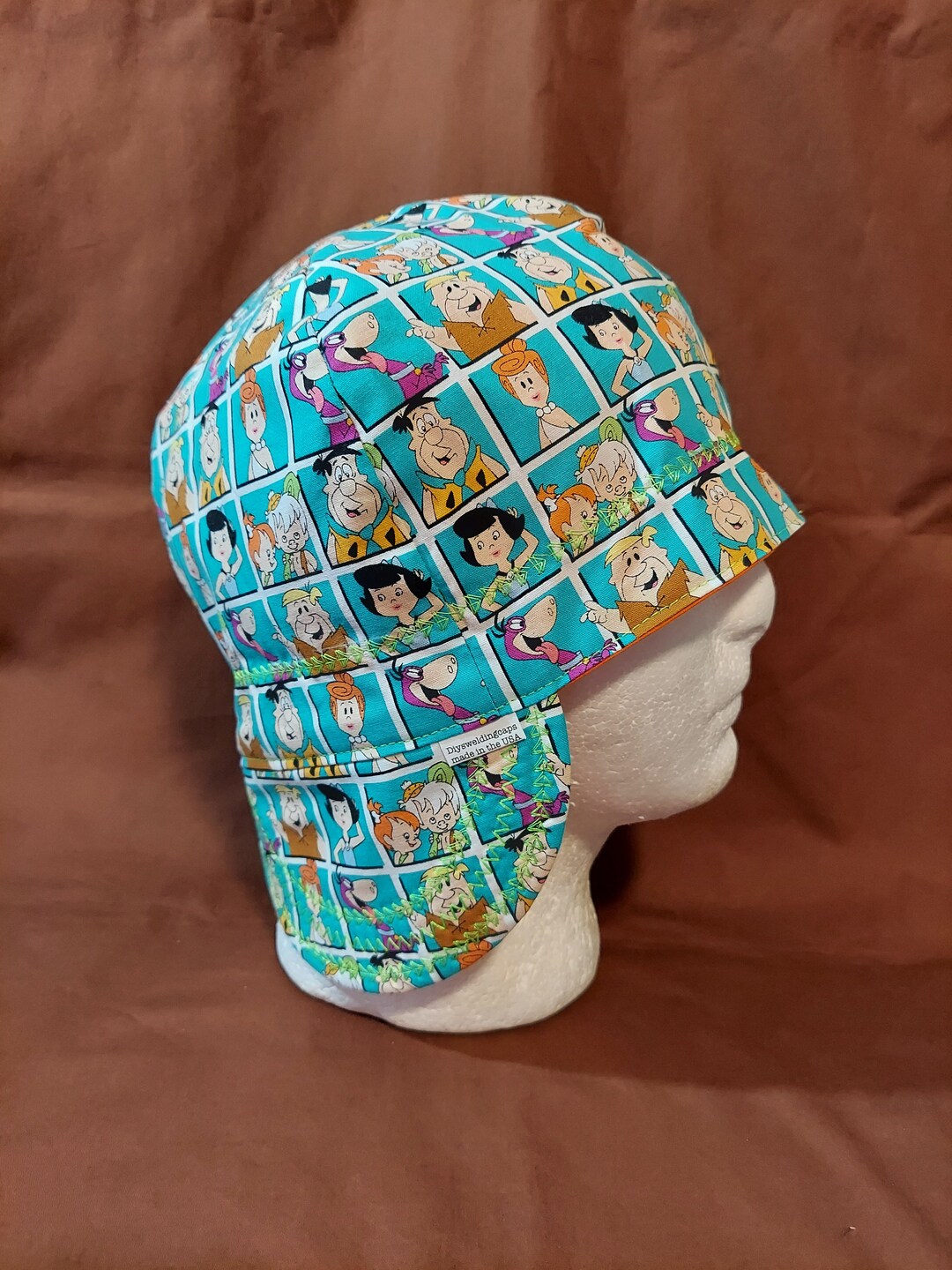 Reversible " Fred Flintstone Block "/ Welding Cap/ Pipefitters Cap ...