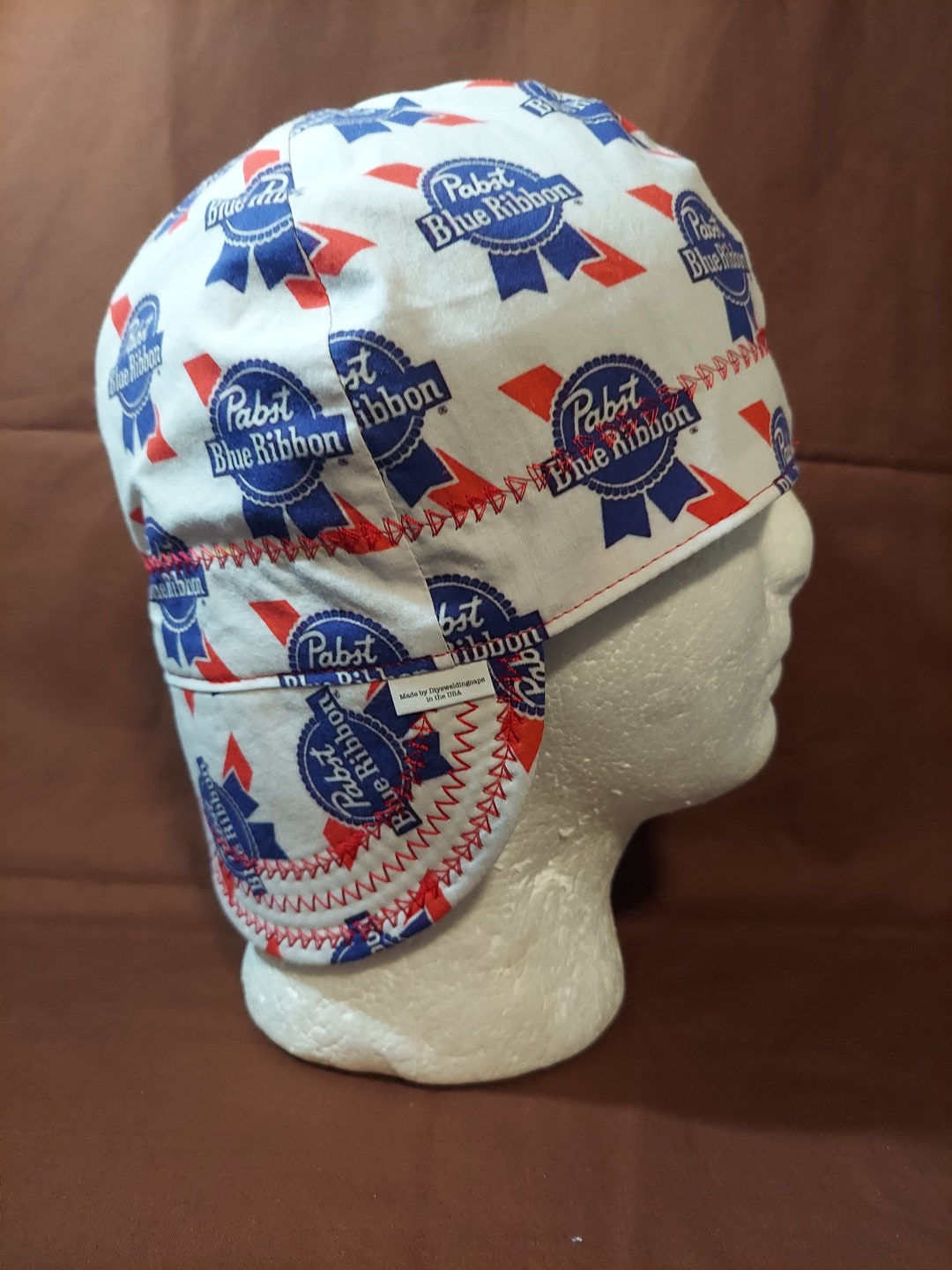 Reversible Pabst Blue Ribbon Beer Welding Cap Fitters Cap - Etsy