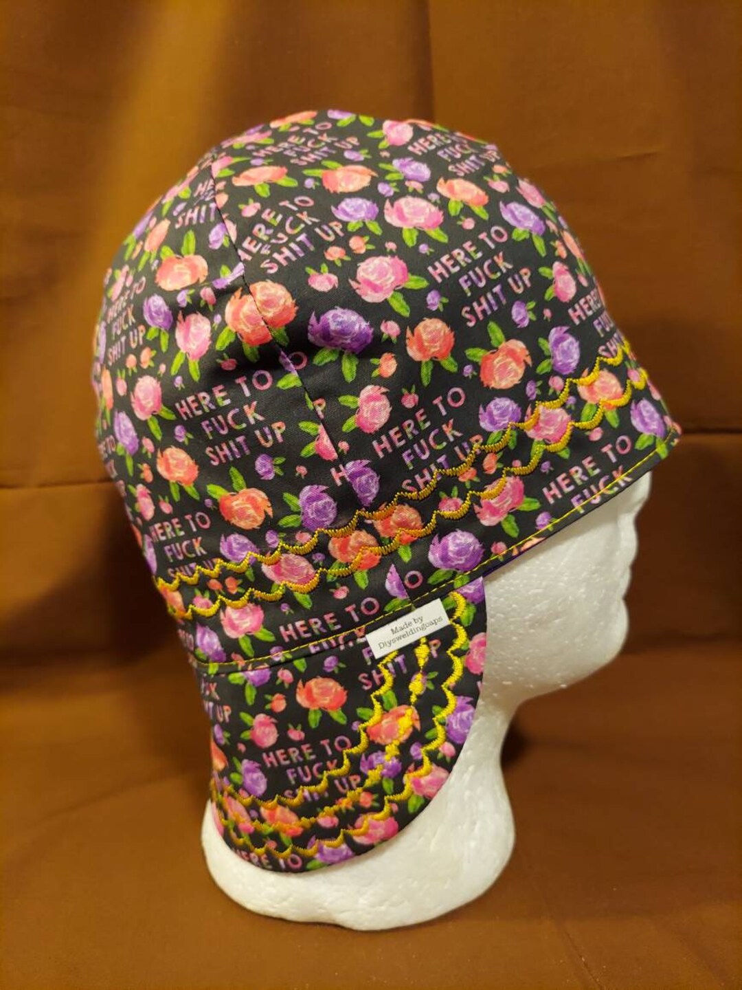 Reversible Profanity Cursing Fabric ( Here to Fuck Shit up ) Welding ...