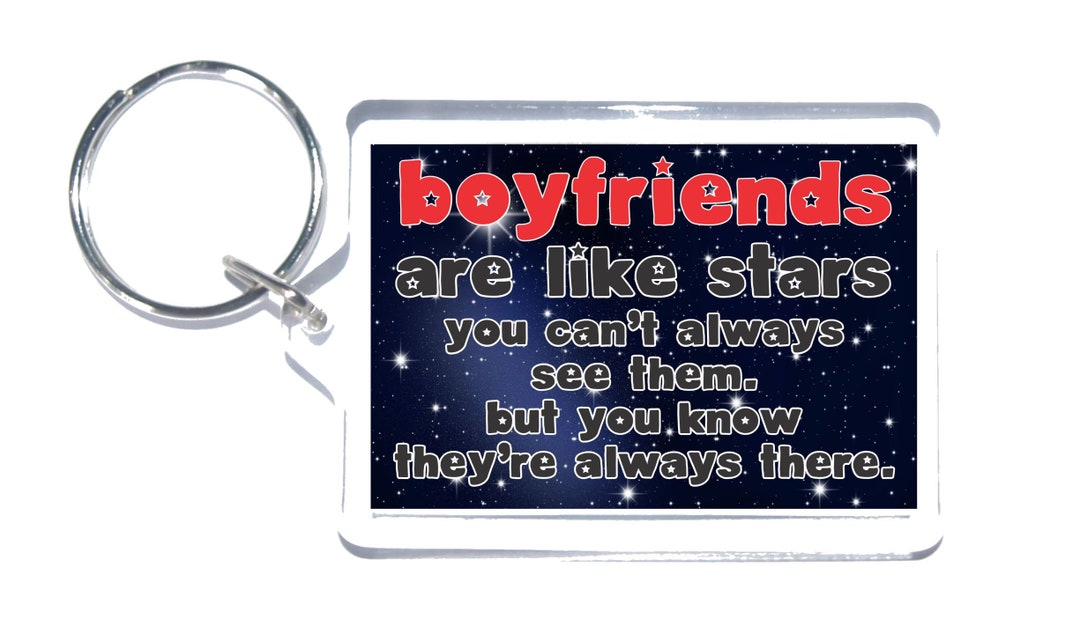 Nice Boyfriend Gift - Are Like Stars - Novelty Keyring - I Love My ...