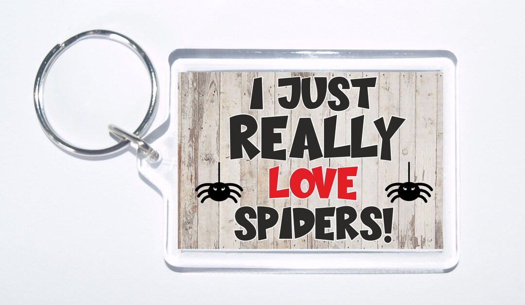 I Just Really Love Spiders, Novelty Keyring, Ideal Gift for Christmas ...
