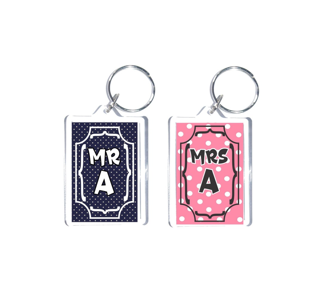 Mr and Mrs Fun Gift - Master Miss and Ms - Novelty Keyring - Choose ...