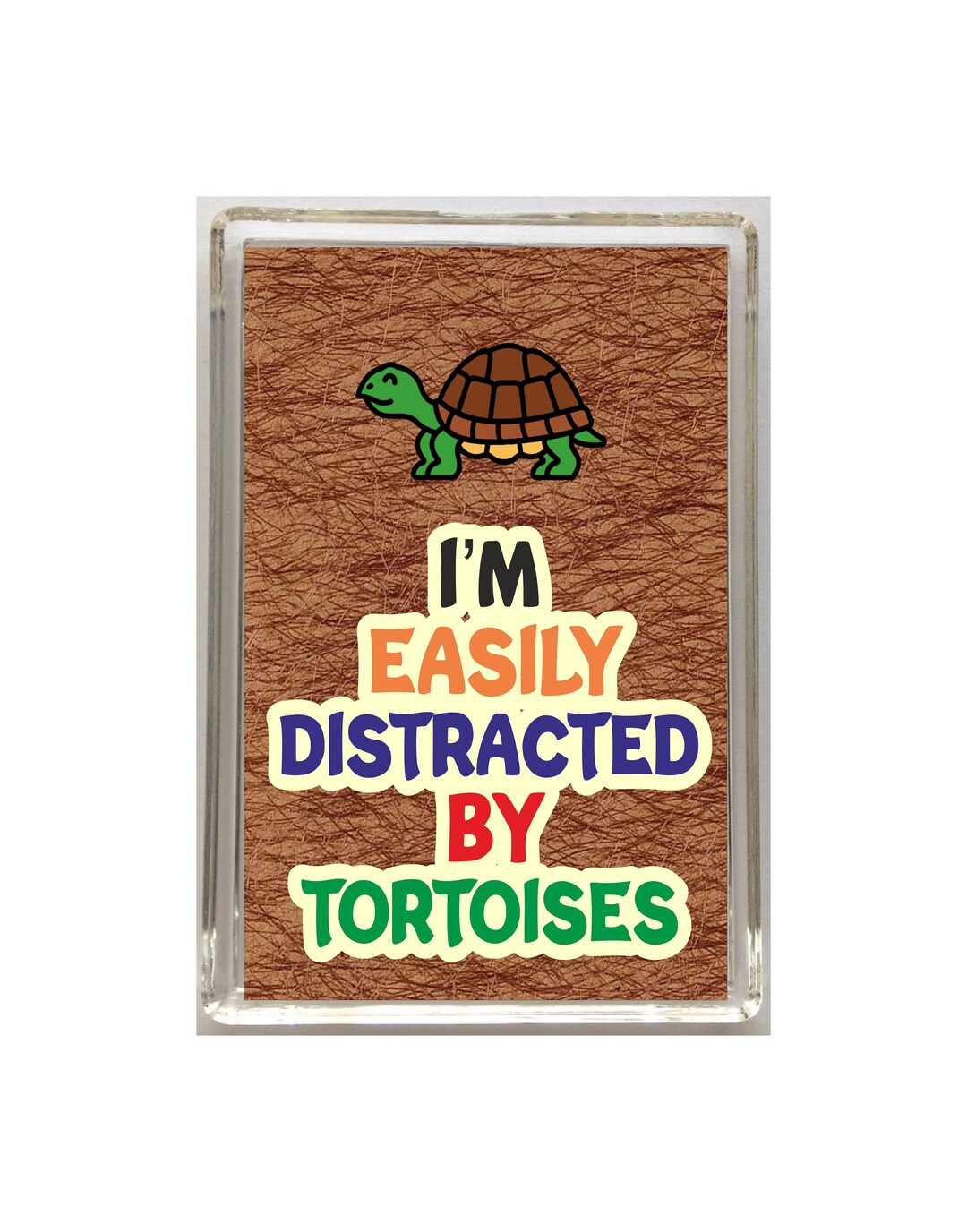 Fun Tortoise Lover Gift I'm Easily Distracted by Tortoises Novelty ...