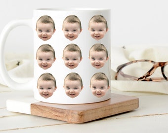 Custom Baby Face Coffee Mug, Baby Photo Mug, Personalized Picture ...