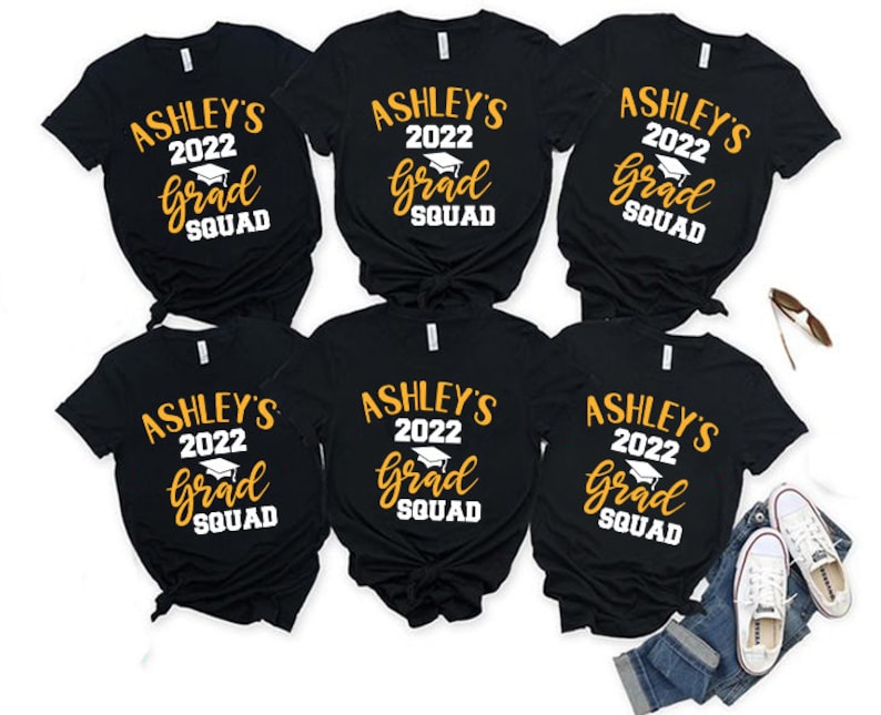 Personalized Grad Squad T-shirt Graduation Shirt Matching - Etsy