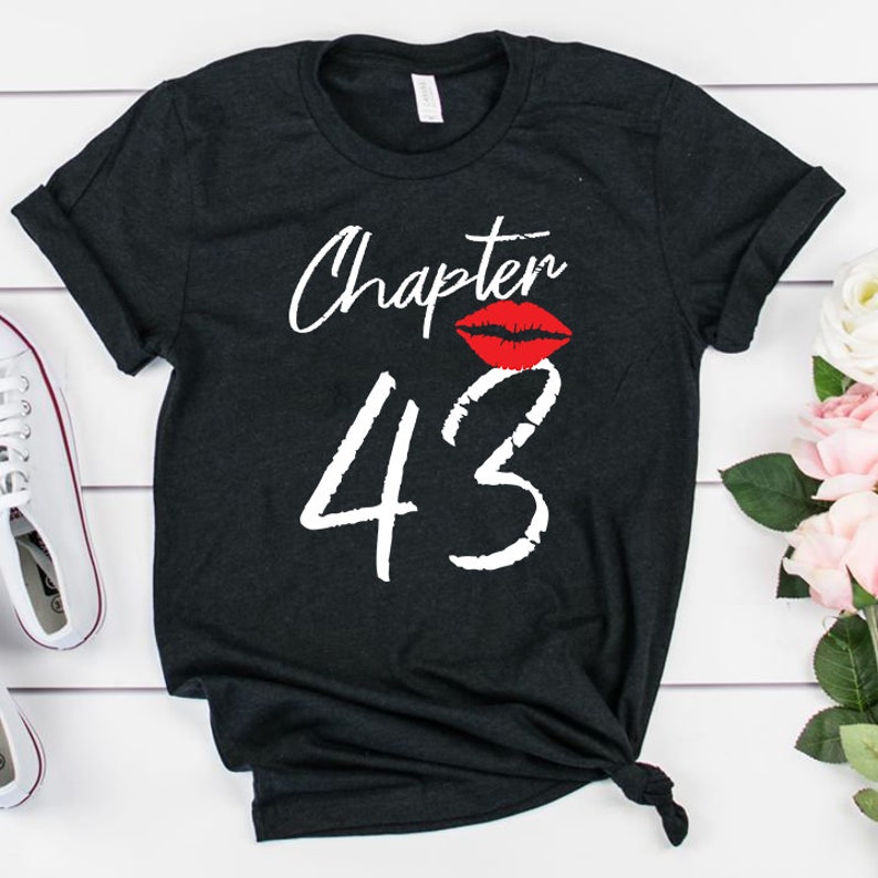 43rd Birthday Shirt for Women Chapter 43 Shirt 43rd Birthday - Etsy