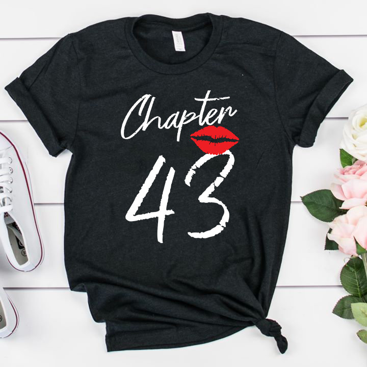 43rd Birthday Shirt for Women Chapter 43 Shirt 43rd Birthday - Etsy
