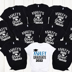 Personalized Grad Squad T-shirt Graduation Shirt Matching - Etsy