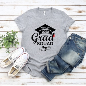 Personalized Grad Squad T-shirt Graduation Shirt Matching - Etsy