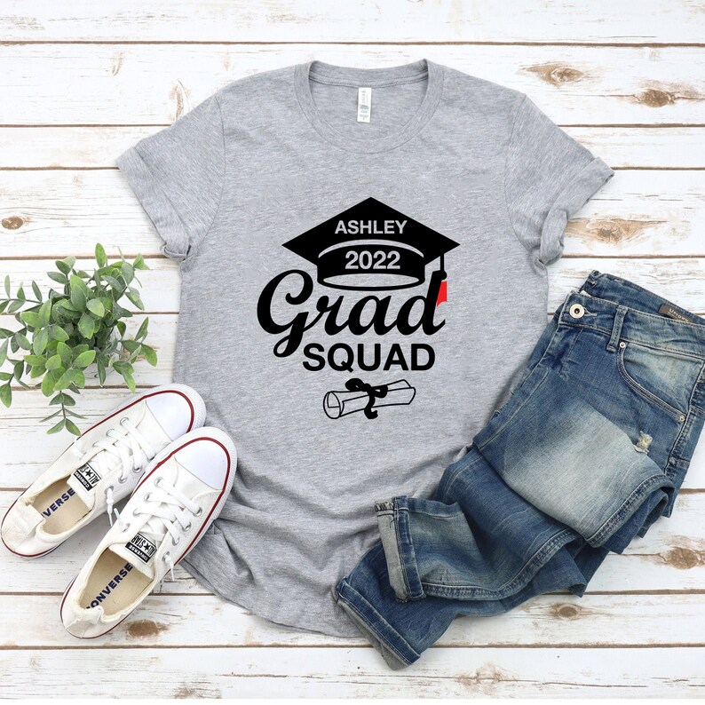 Personalized Grad Squad T-shirt Graduation Shirt Matching - Etsy