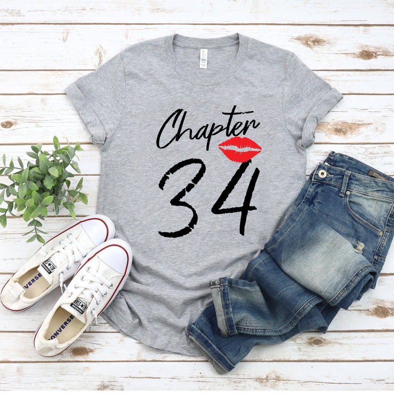 34th Birthday Shirt for Women Chapter 34 Shirt 34th Birthday | Etsy