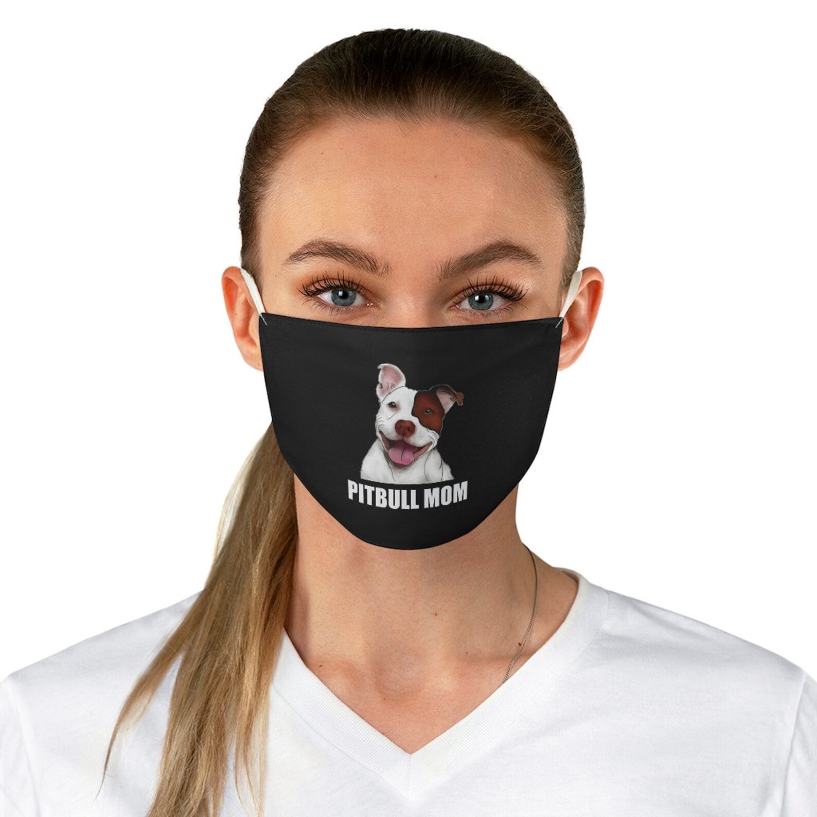 Pit bull face mask pit bull mom face mask pitbull face mask | Etsy