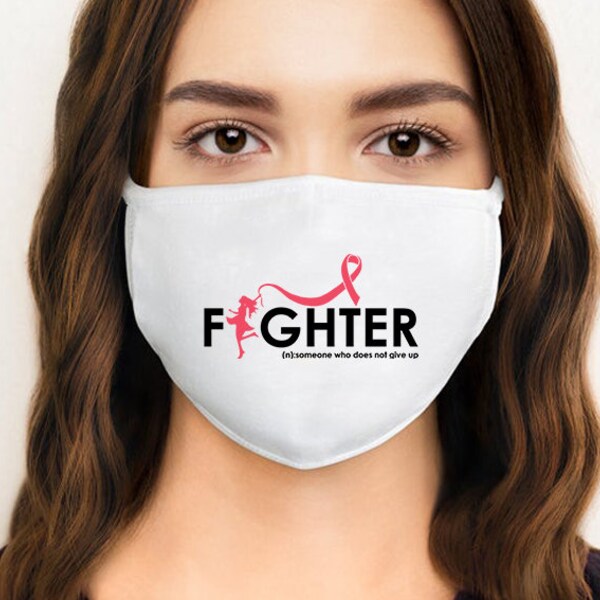 Breast Cancer Mask - Etsy