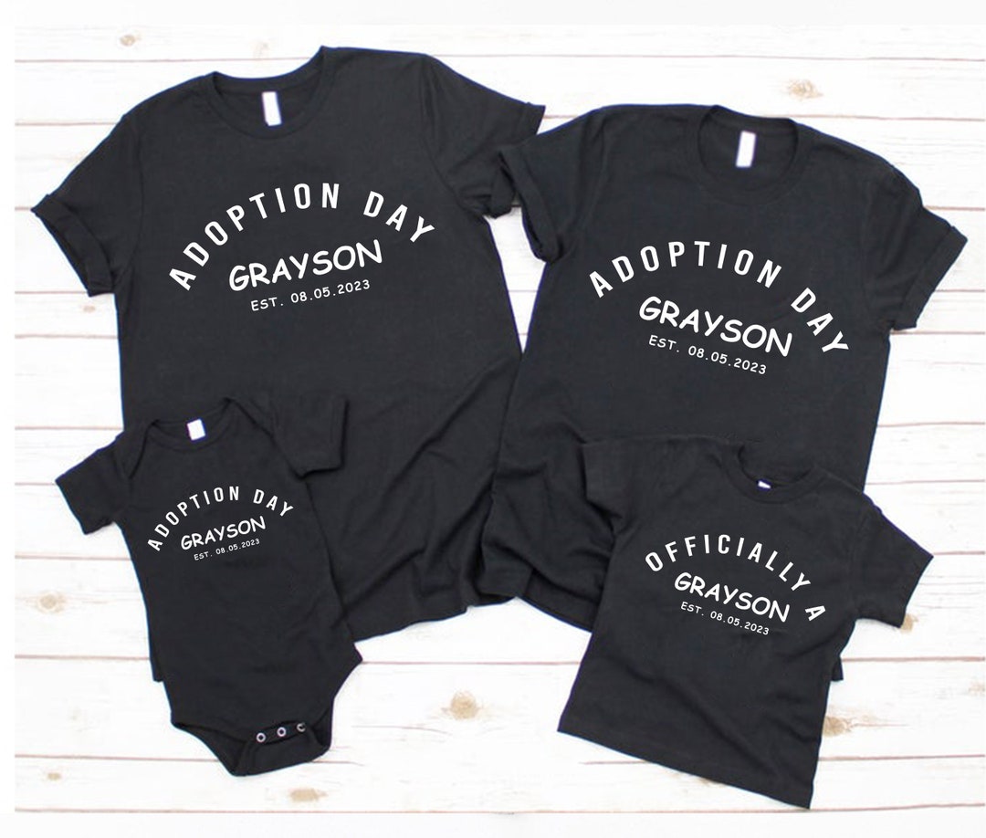 Custom Adoption Day Family Shirt, Personalized Adoption Gift, Adoption ...