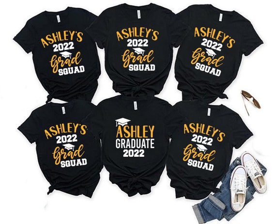 Personalized Grad Squad T-shirt Graduation Shirt Matching - Etsy