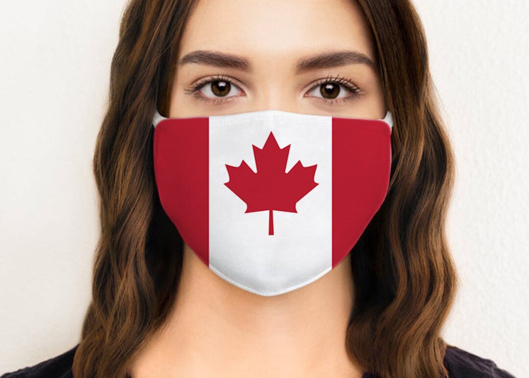 Canadian Flag Face Mask Canada Flag Mask Reusable Premium - Etsy
