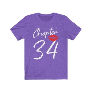 34th Birthday Shirt for Women Chapter 34 Shirt 34th Birthday - Etsy