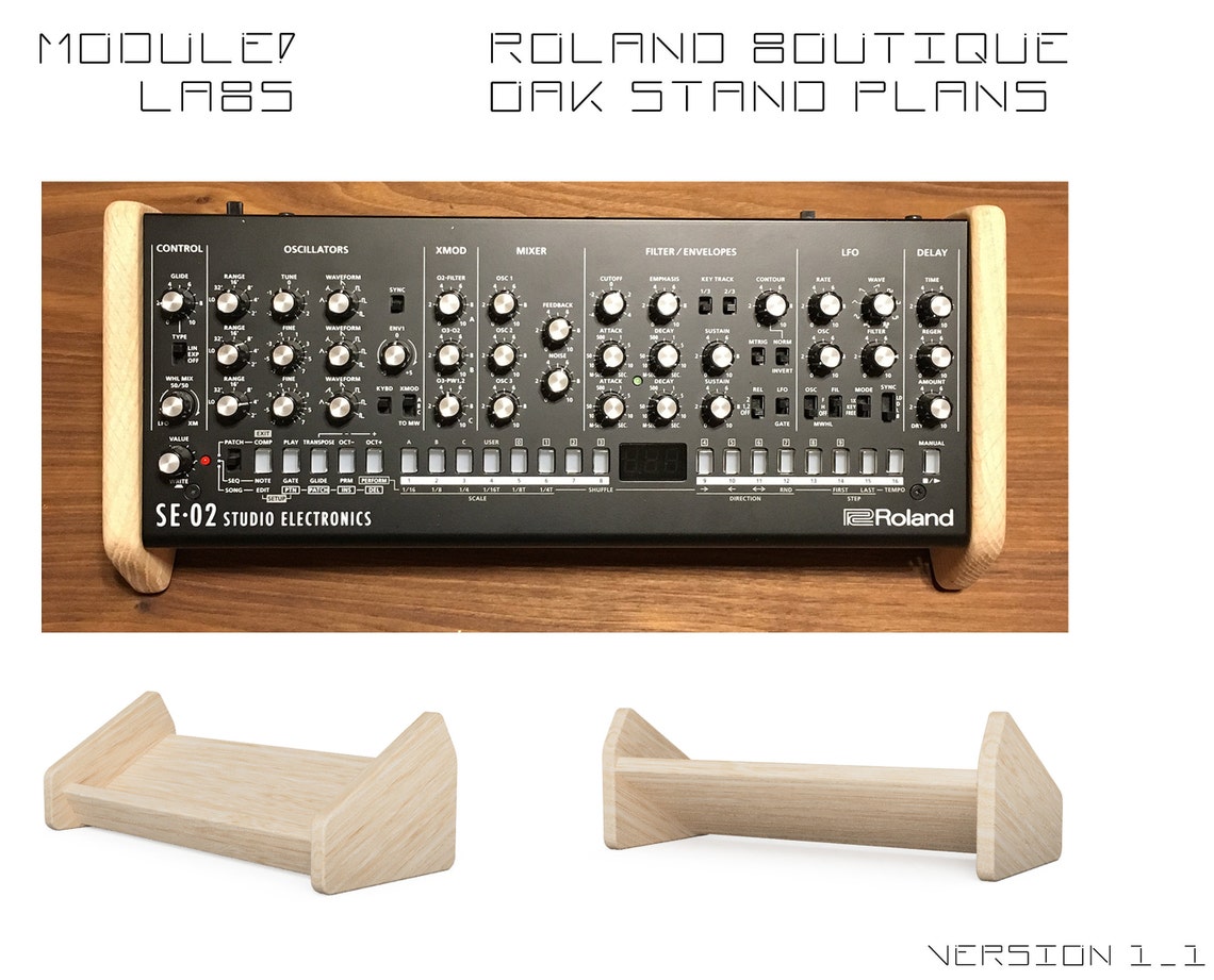 Roland Boutique Oak Stand Plans by MODULE! Labs - Etsy