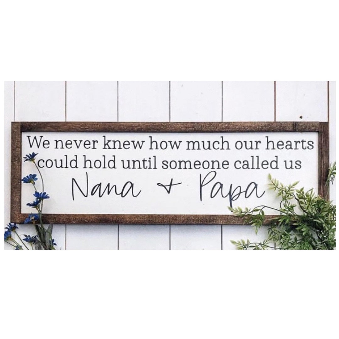 Custom Sign Grandparent Sign Grandparent Gift Grandchildren Saying Fawn ...