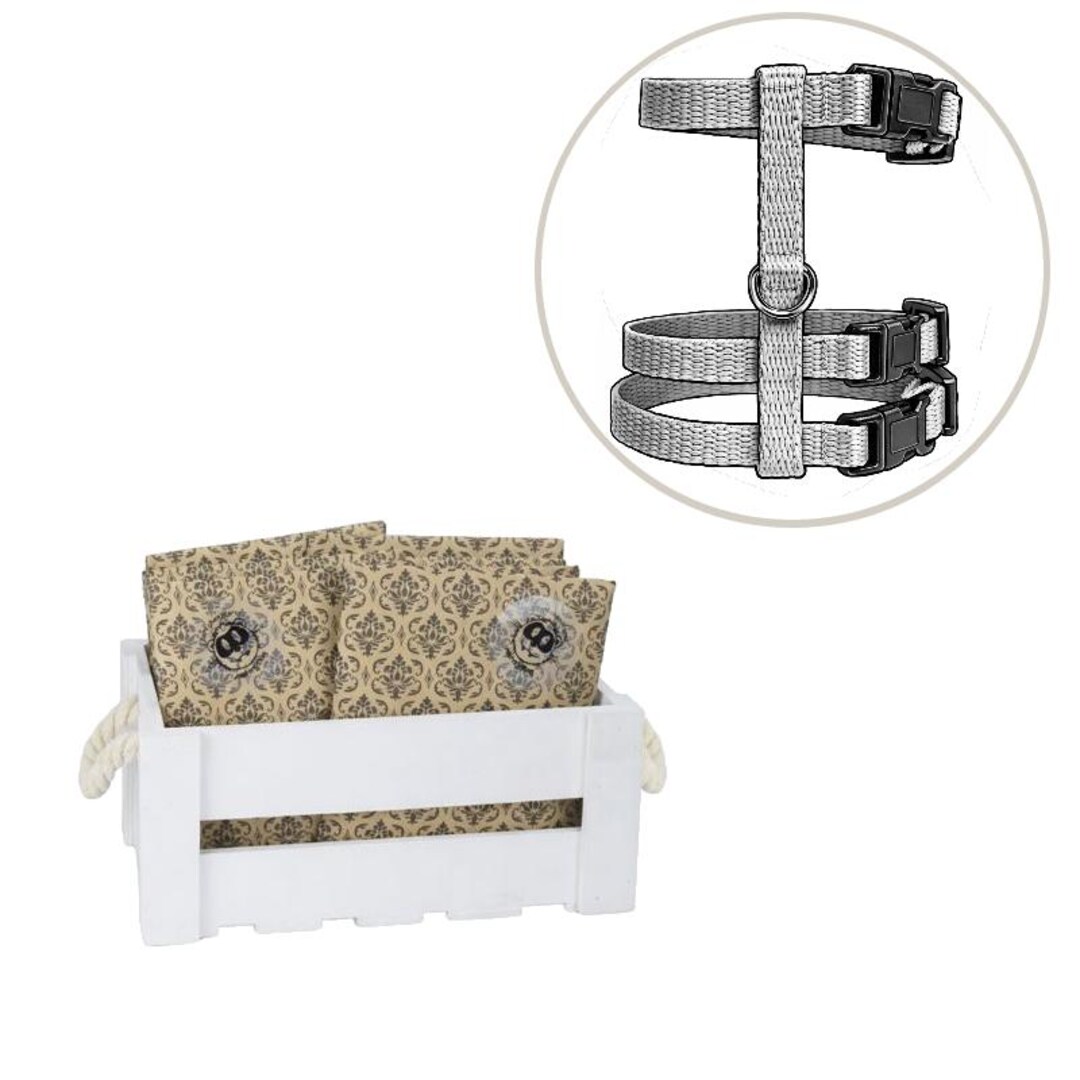 H-style Ferret Harness Mystery Bag | Solid Color | Double Belly Strap ...