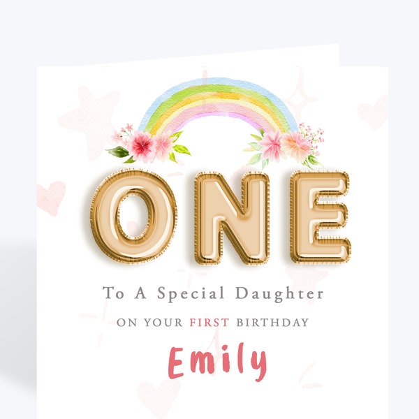 1st Birthday Card Niece - Etsy