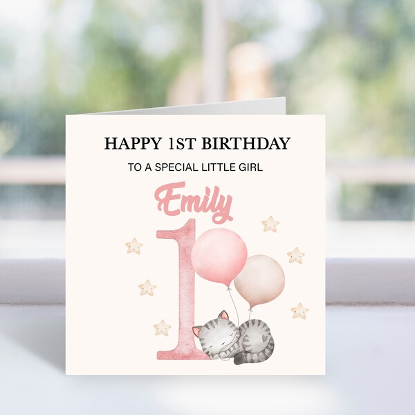 Cat Birthday Card - Etsy