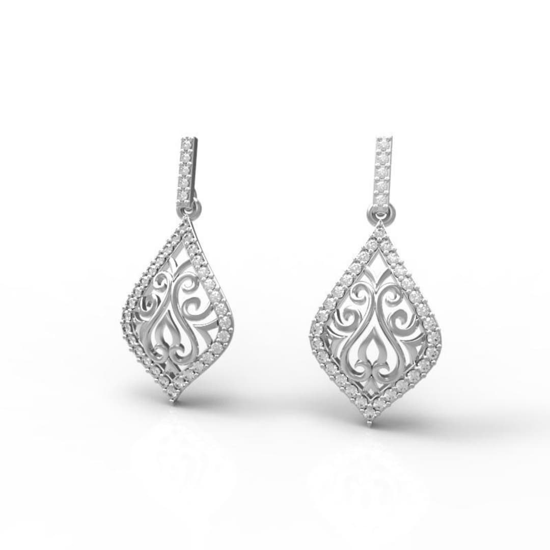 STL 3D Model Jewelry Earrings,jewelry CAD File for 3D Printing,3d ...