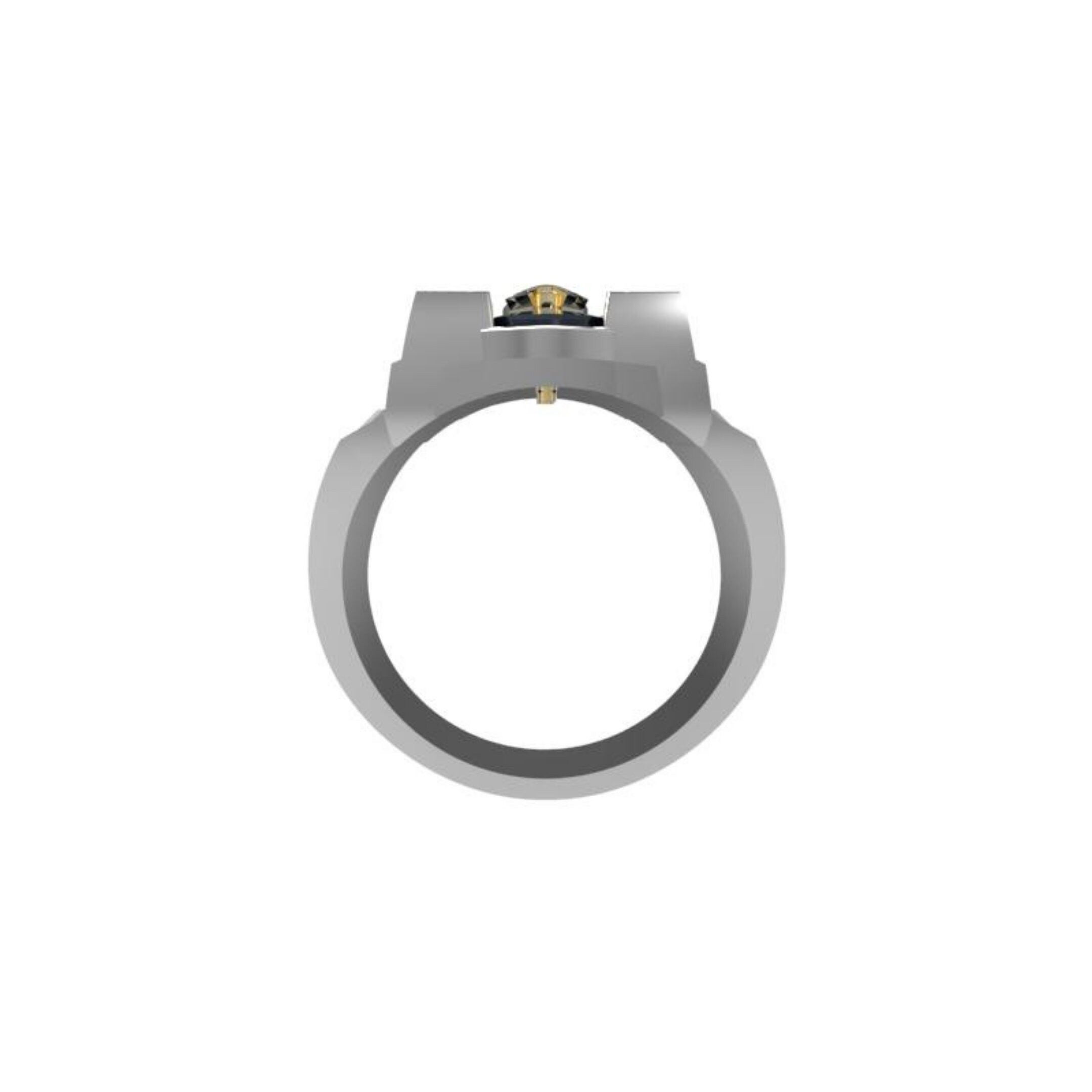 STL 3D Model of Men's Diamond Signet Ring,jewelry CAD File for 3D ...