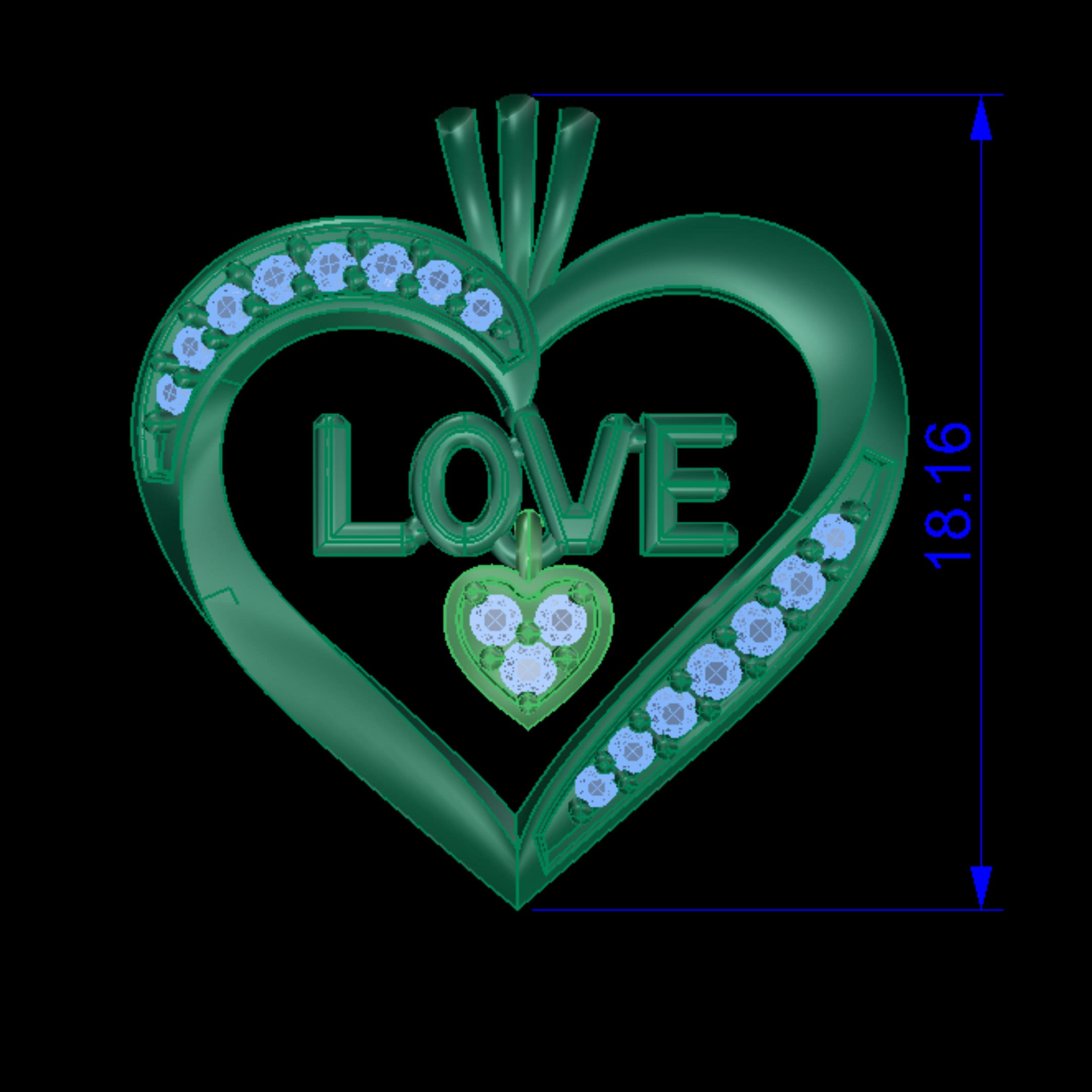 STL 3D-model, Sieraden CAD-bestand voor 3D-printen, 3D-sieradenbestand ...