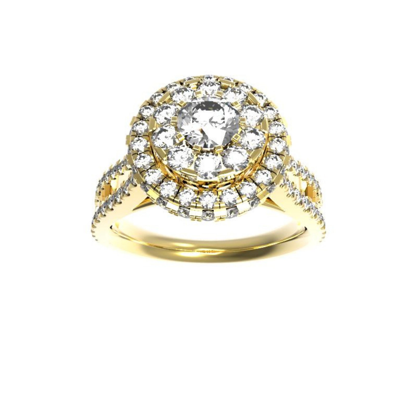 STL 3D Model of Diamond Engagement Ring,jewelry CAD File for 3D ...