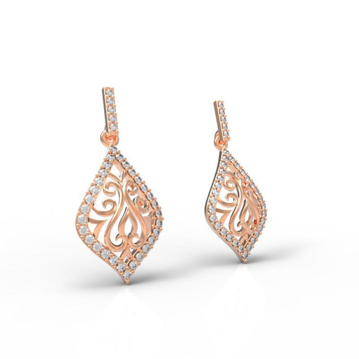 STL 3D Model Jewelry Earrings,jewelry CAD File for 3D Printing,3d ...