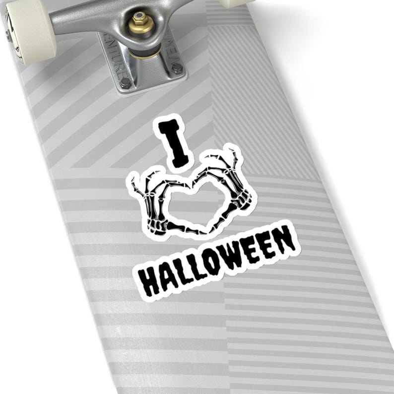 Horror Stickers, Skeleton Hands Heart Sticker, Spooky Sticker, Scary ...