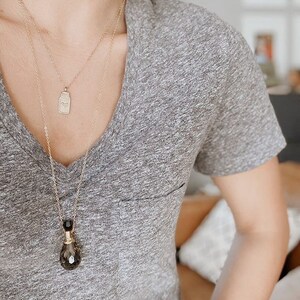 Boho Crystal Vial Necklace - Etsy