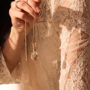 Boho Crystal Vial Necklace - Etsy