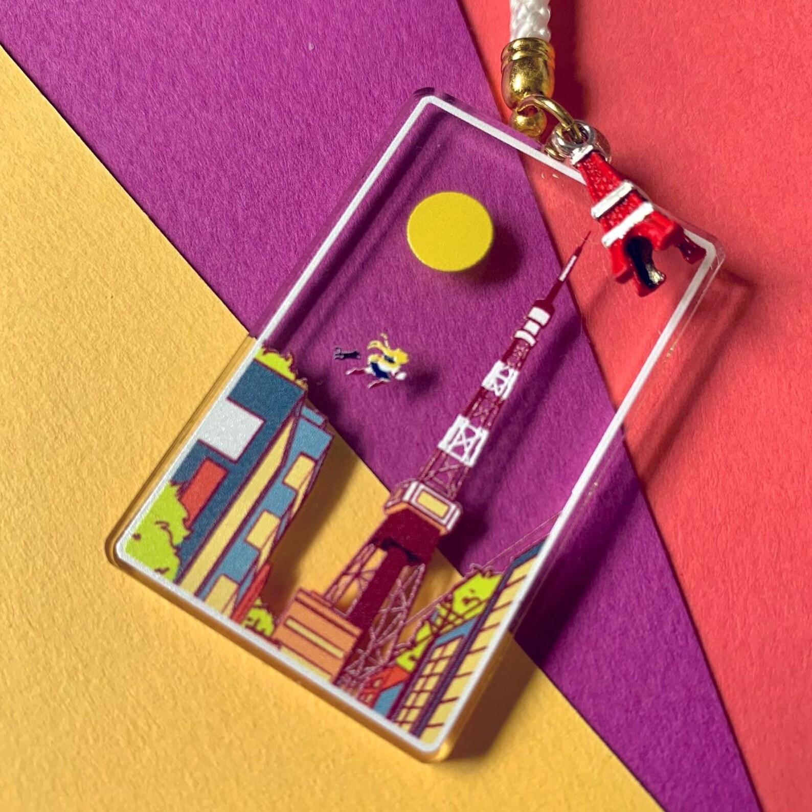 Tokyo Tower Clear Charm Sailor Moon Keychain - Etsy