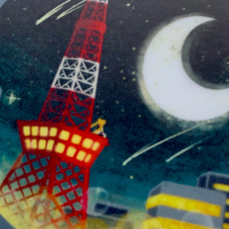 Tokyo Tower Sailor Moon Vinyl Sticker | Etsy