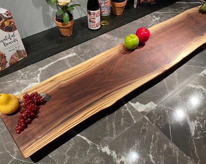 EXTREME 5-foot Live-edge Black Walnut Charcuterie Board, 60 Long ...