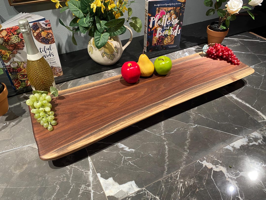 Natural Edge, GREAT GRAIN! 3-foot Black Walnut Charcuterie Board ...