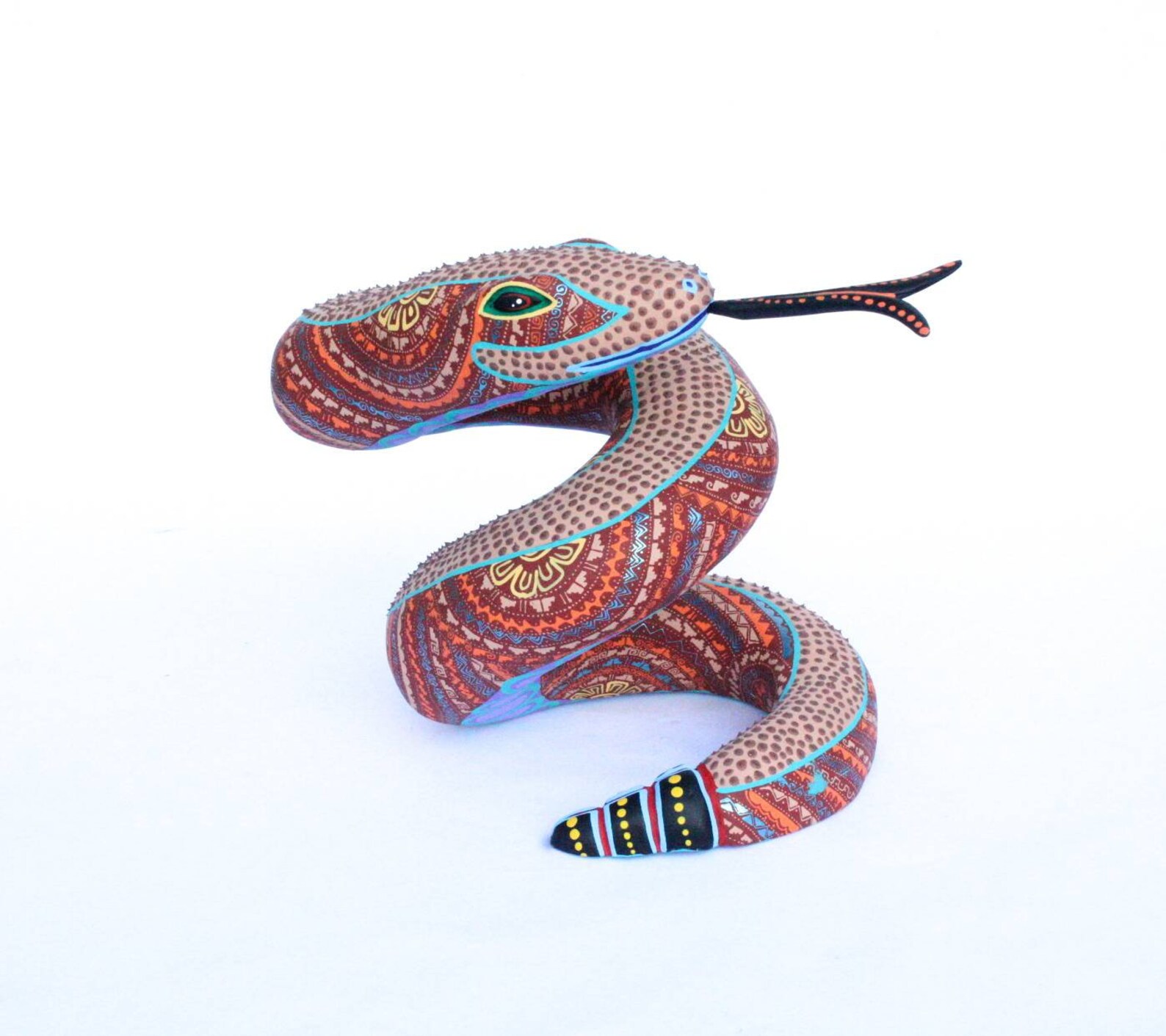 Alebrije snake wood carvings mexican folk art | Etsy