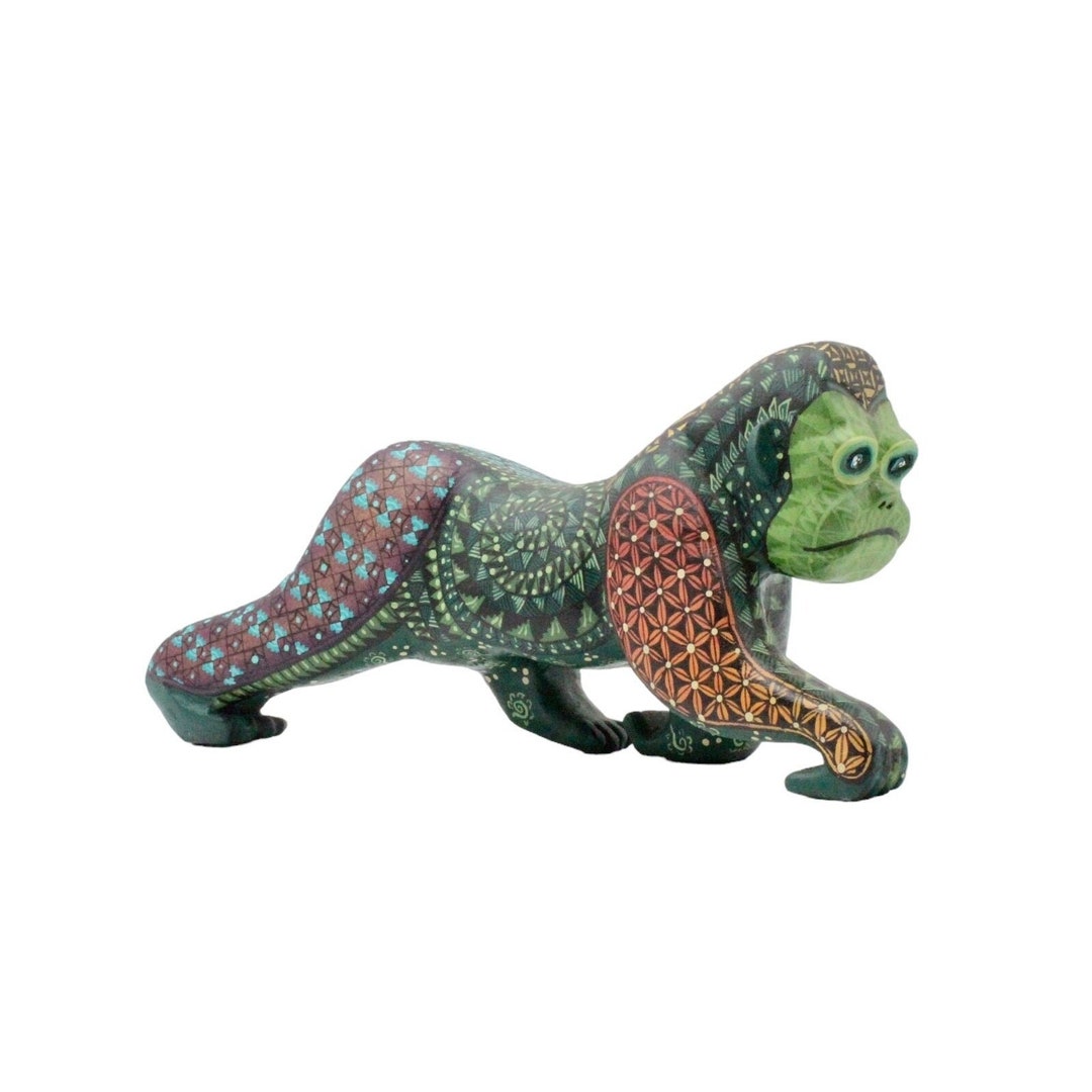 Alebrije Gorilla, Figure Oaxacan Wood Carving, Mexican Folk Art ...
