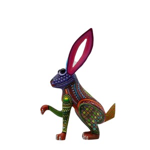 Alebrije Rabbit Wood Carving, Mexican Folk Art - Etsy