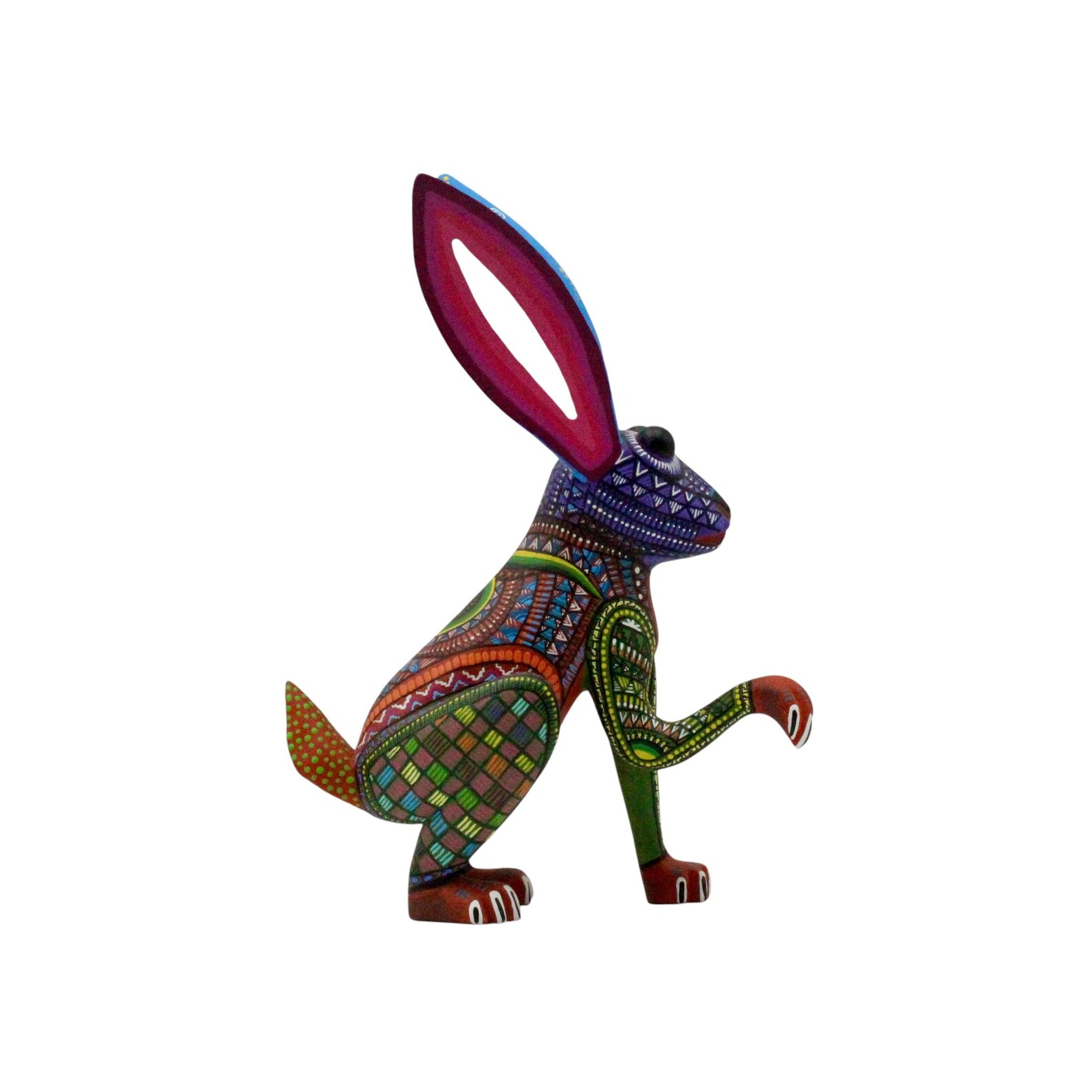 Alebrije Rabbit Wood Carving, Mexican Folk Art - Etsy