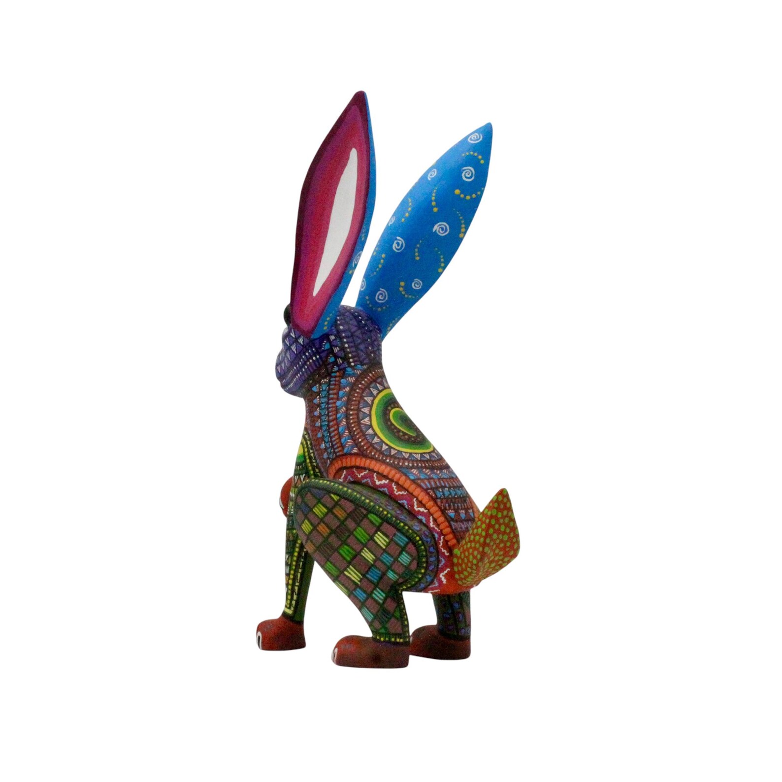Alebrije Rabbit Wood Carving, Mexican Folk Art - Etsy