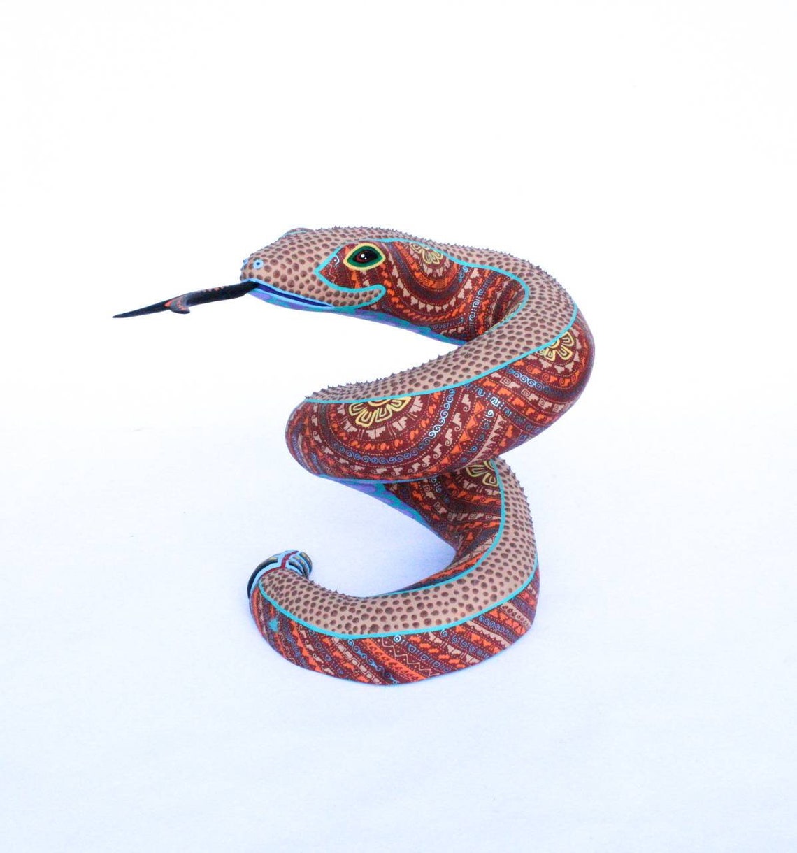 Alebrije snake wood carvings mexican folk art | Etsy