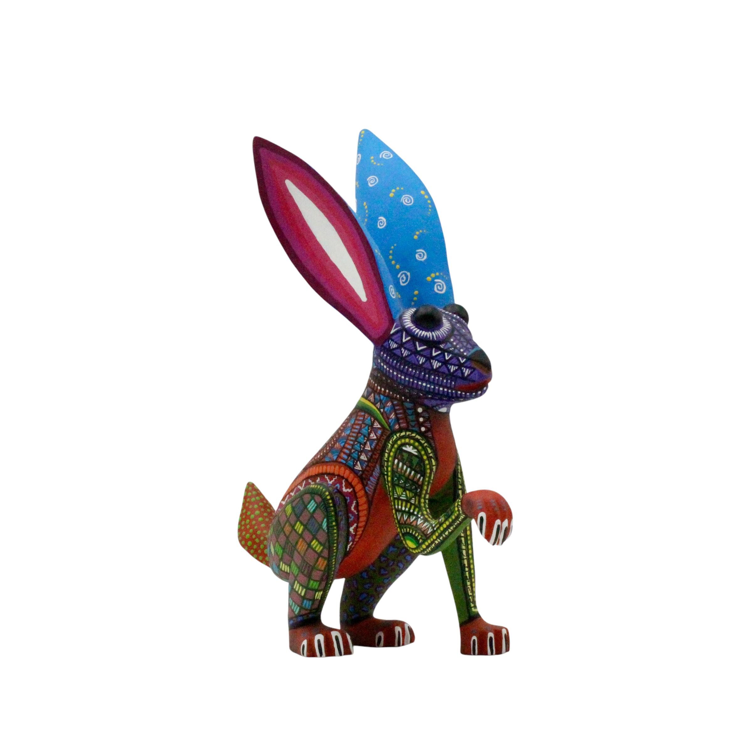 Alebrije Rabbit Wood Carving, Mexican Folk Art - Etsy