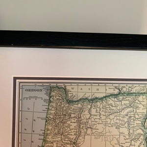 Vintage Oregon Map, Framed Oregon Map, Authentic 1920s -map-christmas ...