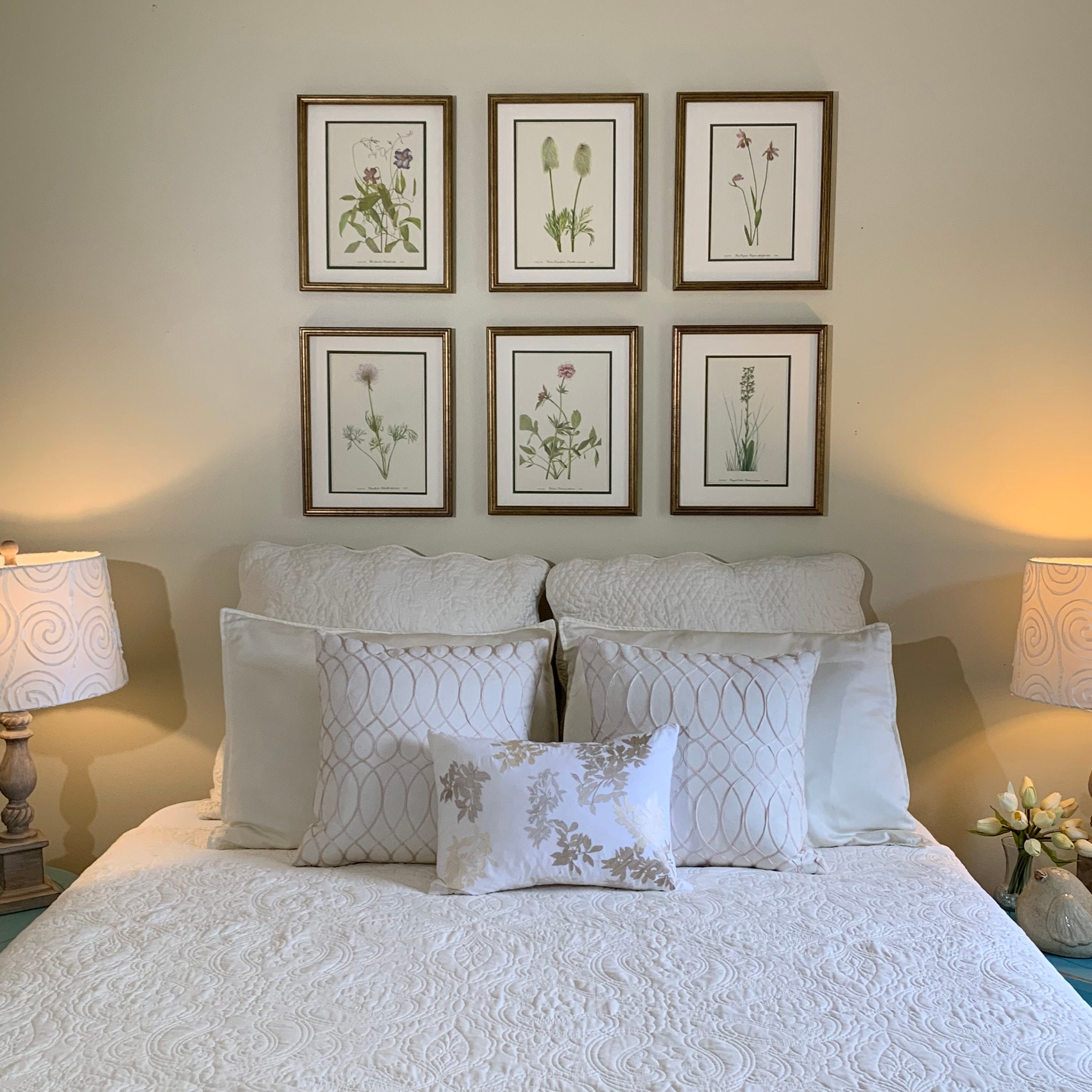 Vintage Botanical Prints Set of 6 Gold Framed Wild Flower - Etsy