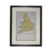 Vintage England Framed Map, Original England Map, Antique 1920s England ...