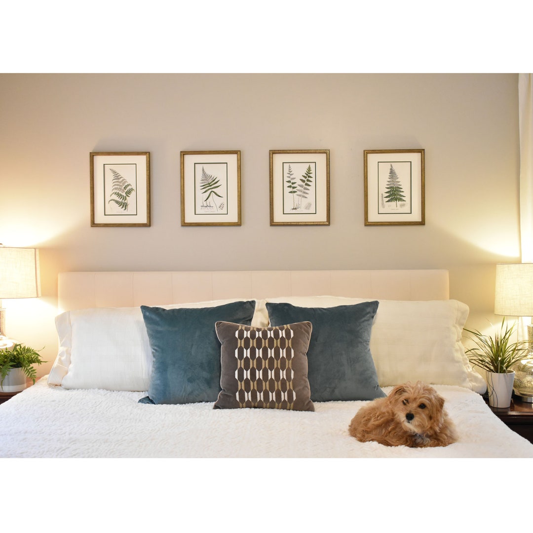 Vintage Botanical Prints, Gold Framed Set of 4 Fern Prints, Framed Wall ...